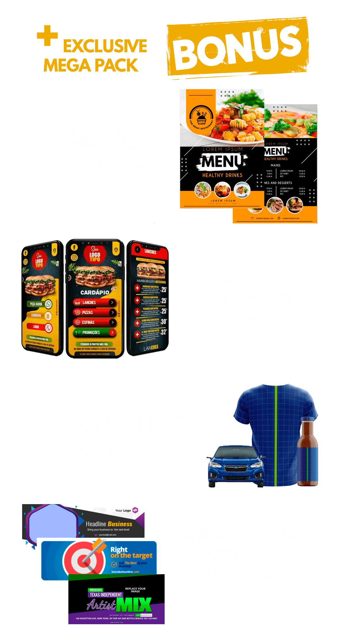 Promo PSD Templates - Mega Pack do Designer Legacy