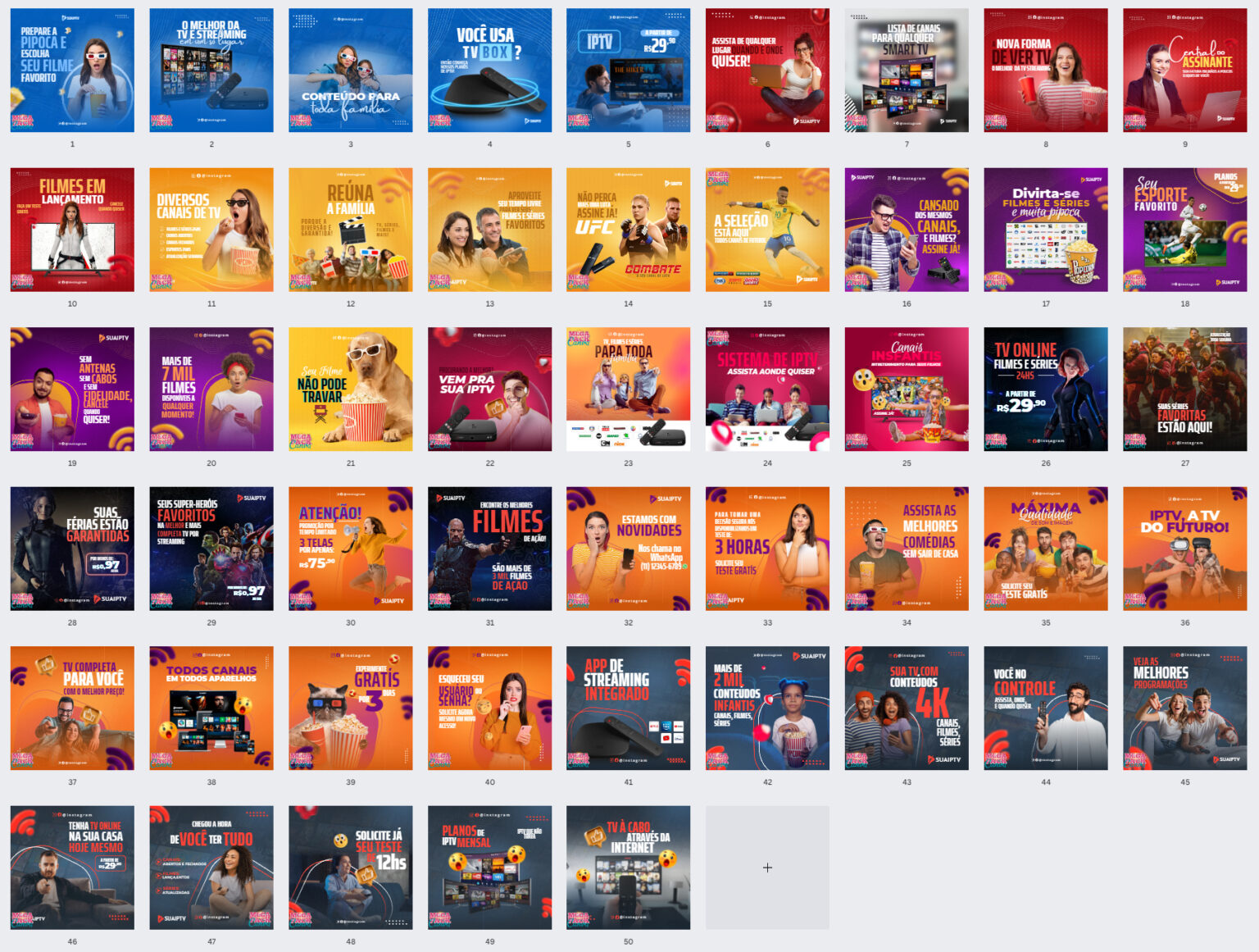 Iptv 01 50 Templates Canva Mega Pack Do Designer Legacy 1276