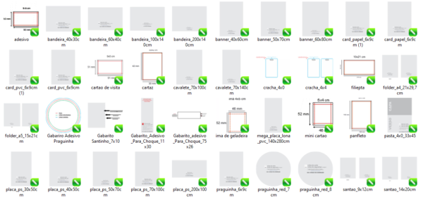 GABARITOS 01 – 54 VETORES COREL - Mega Pack do Designer Legacy