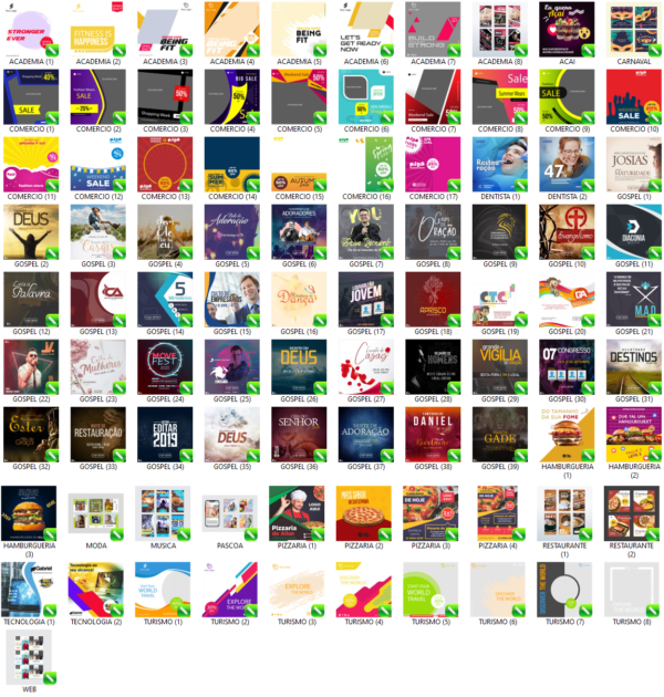 VARIADOS 01 – 856 VETORES COREL - Mega Pack do Designer Legacy